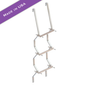 Window Well Ladder - Wood - Adjust-A-Grate